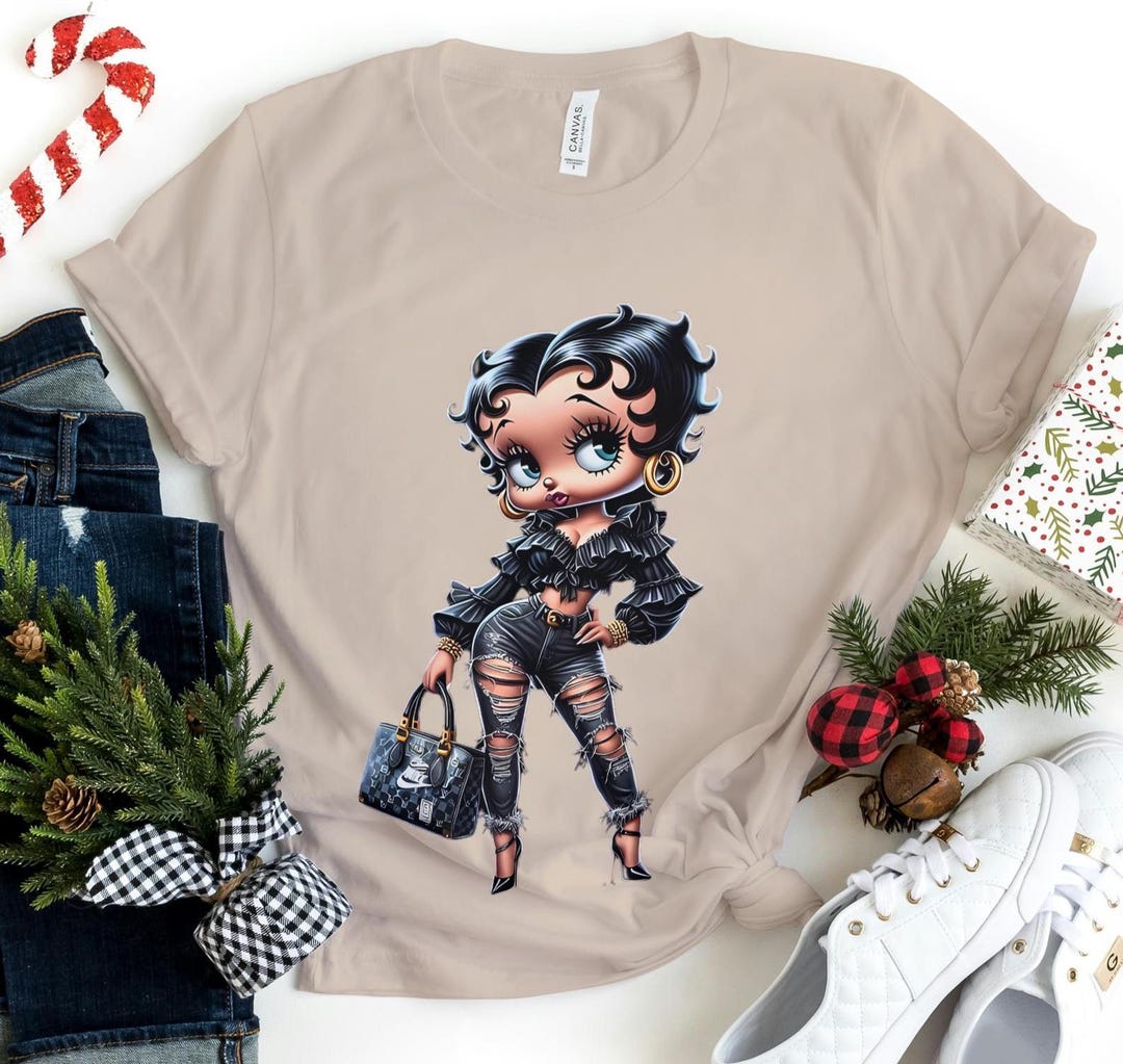 Betty Boop Black Nike Bag Purse Ripped Pants Gift Girlfriend Fashion ...