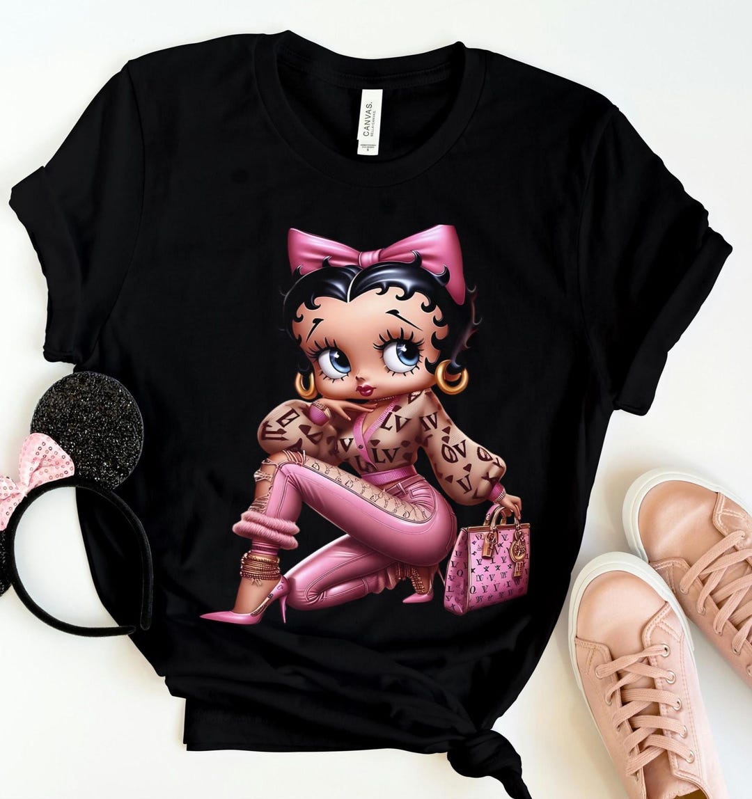 Betty Boop Pink Present Bow Beauty Gift Girlfriend Fashion Cozy Trendy ...