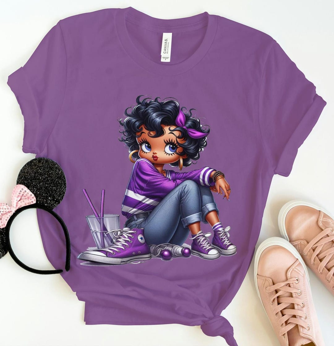 Betty Boop African American Cartoon Vintage T Cute Fashion Girlfriend ...