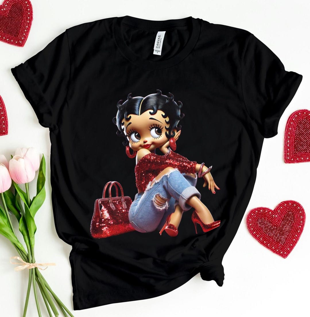 Betty Boop Red Bag Love Girlfriend Gift Fashion Cozy Women Birthday ...