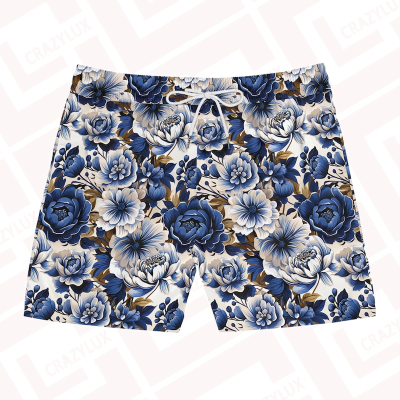 Floral Print Mens Shorts - Etsy