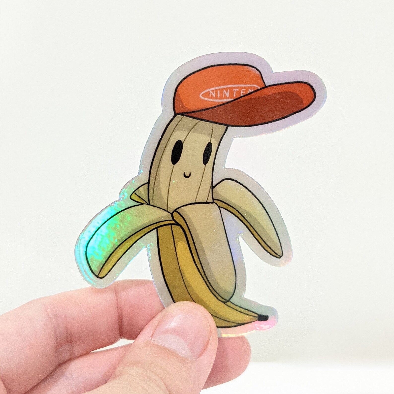Diddy Kong Banane Holographic Sticker - Etsy.de