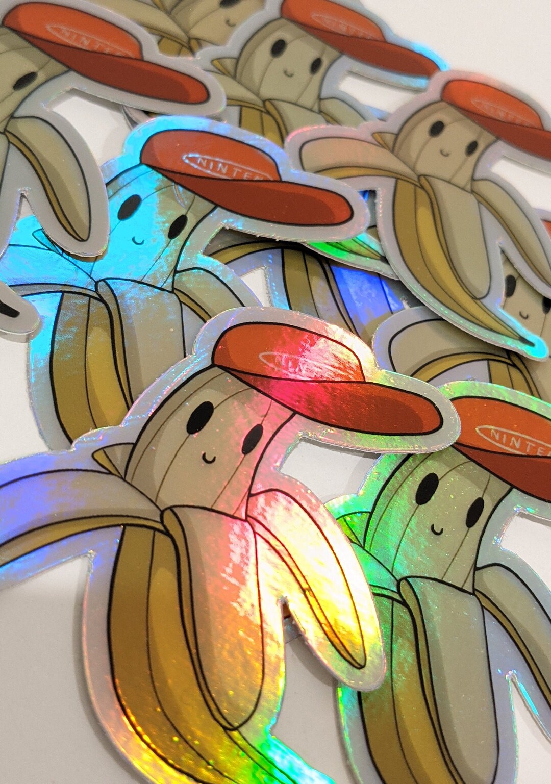 Diddy Kong Banana Holographic Stickers - Etsy