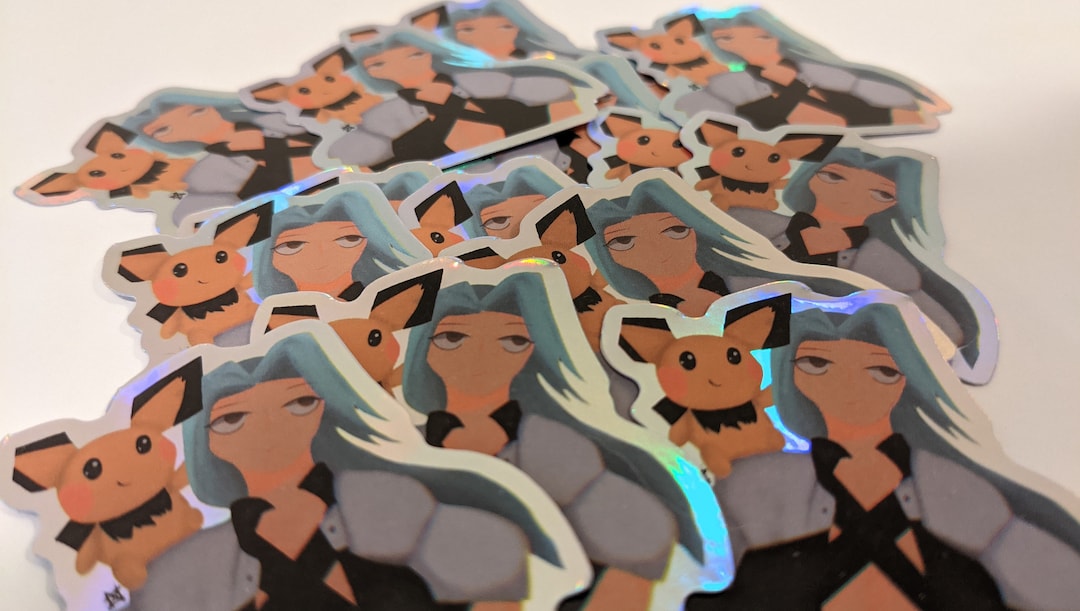 Sephiroth and Pichu Stickers - Etsy