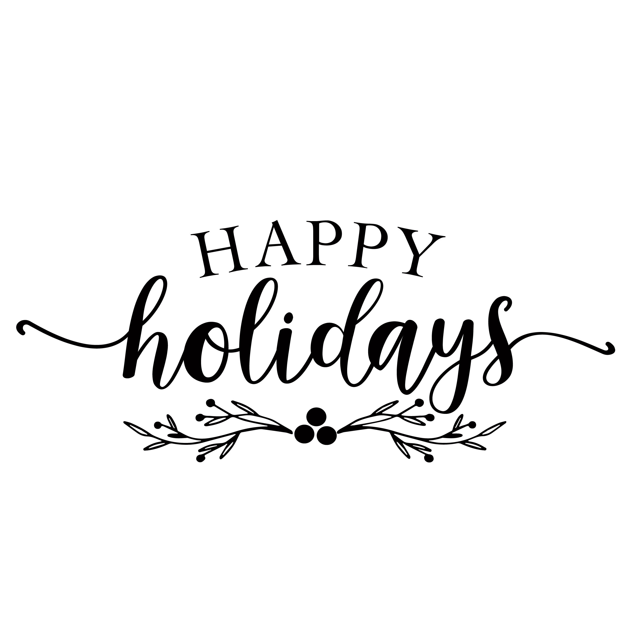 Happy Holidays - SVG File - Etsy