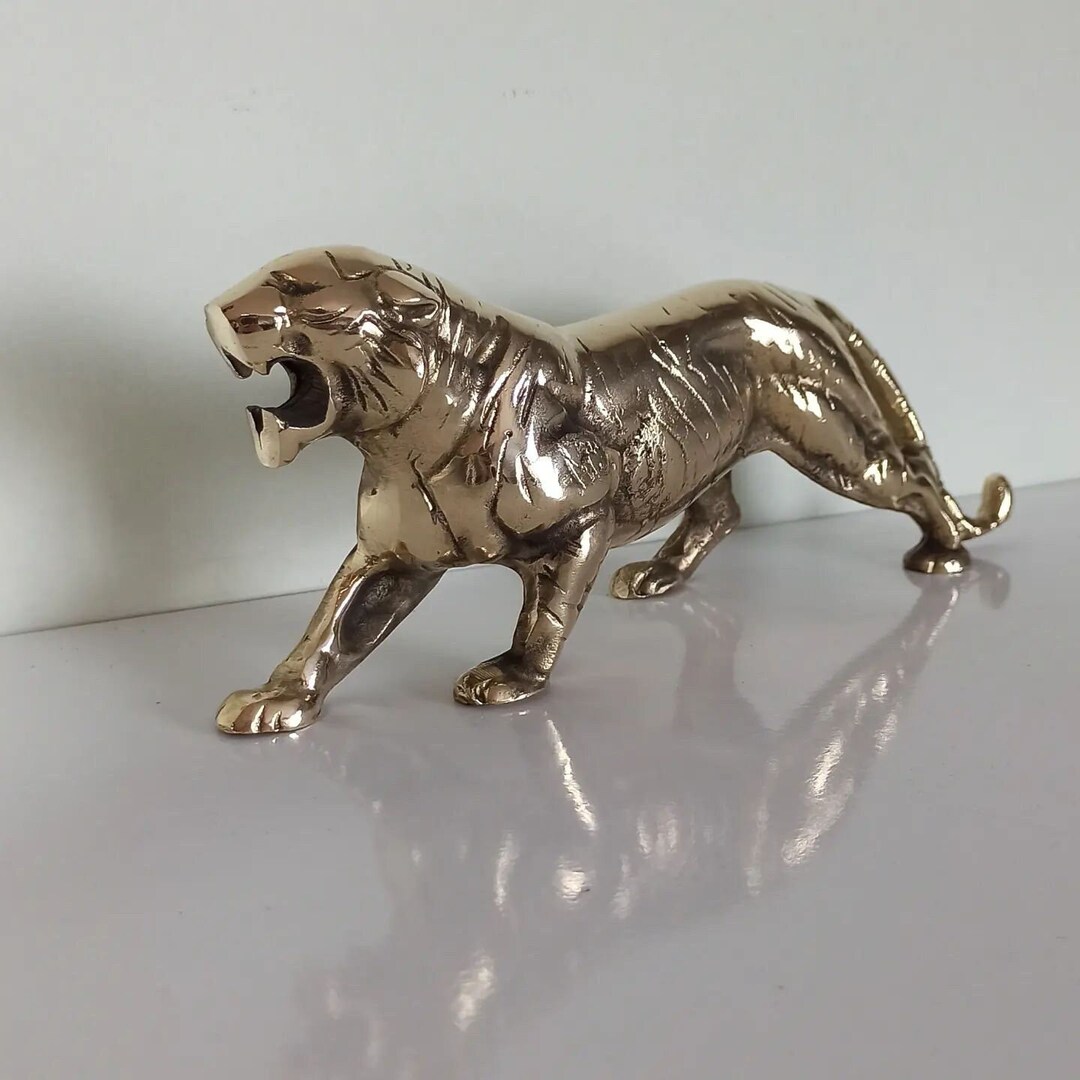Jaguar Brass, Animal Brass, Brass Decor, Vintage Brass, Sculpture ...