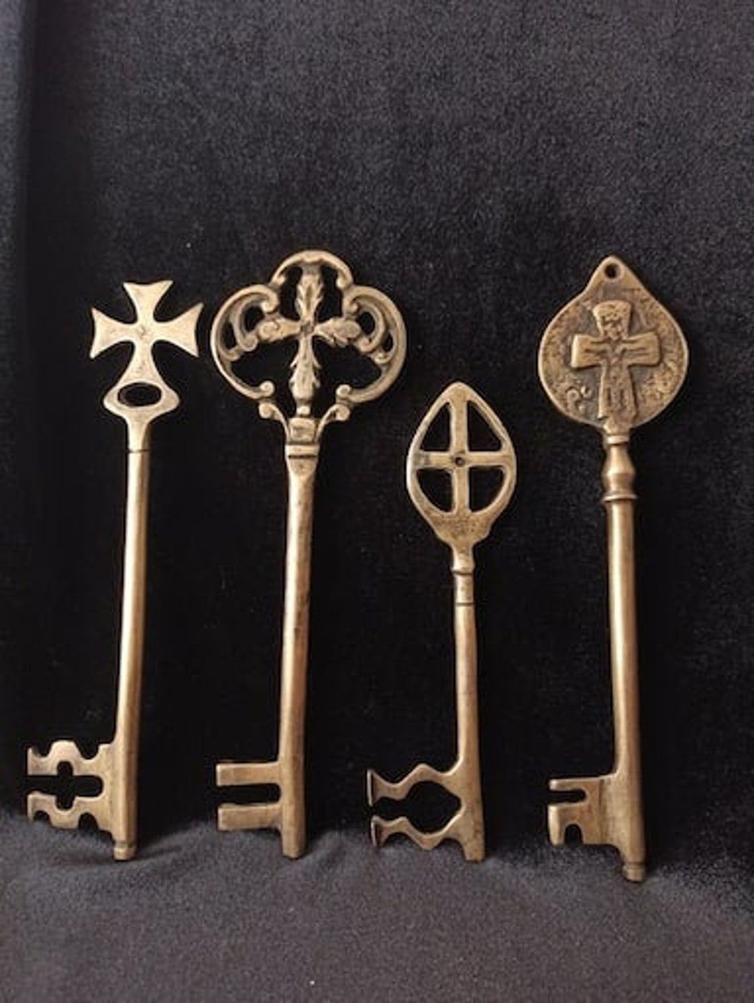 Large Brass Key Set, Antique Key Set, Vintage Home Decor, Antique ...