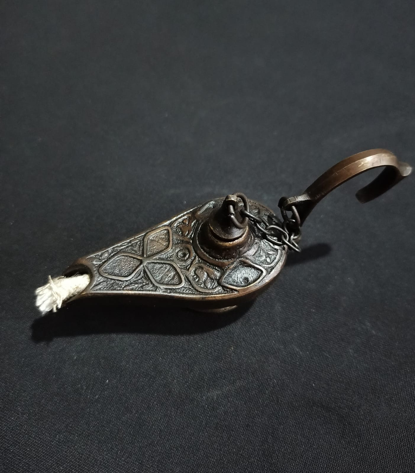 Brass Oil Lamp, Vintage Oil Lamp, Tiny Kerosene Lamp, Genie Lamp ...