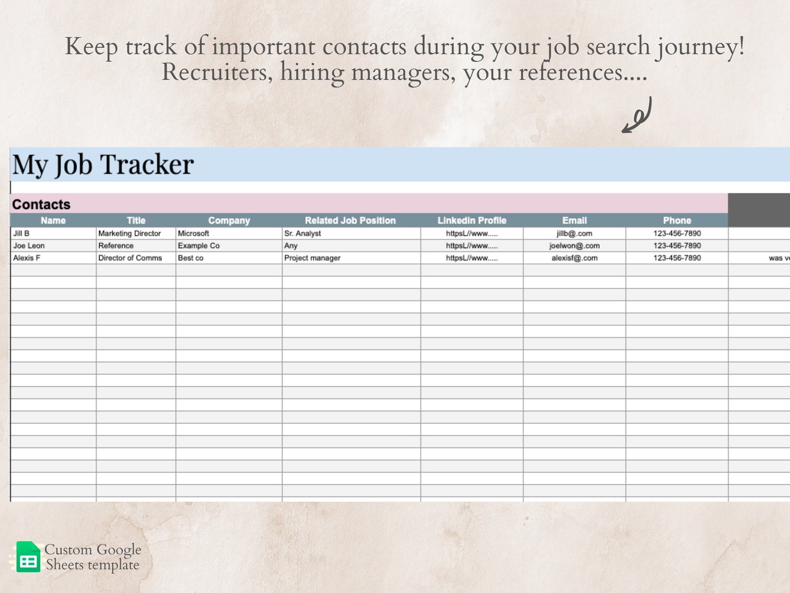 Job Application Tracker, Job Tracker, Job Interview Tracker, Job Search ...
