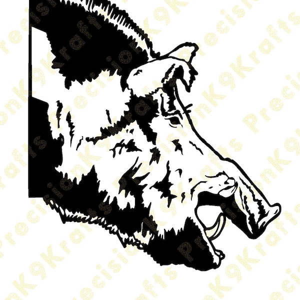 Wild Boar Silhouette - Etsy