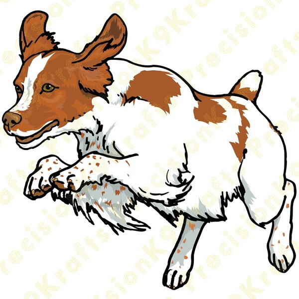 Brittany Spaniel Art - Etsy