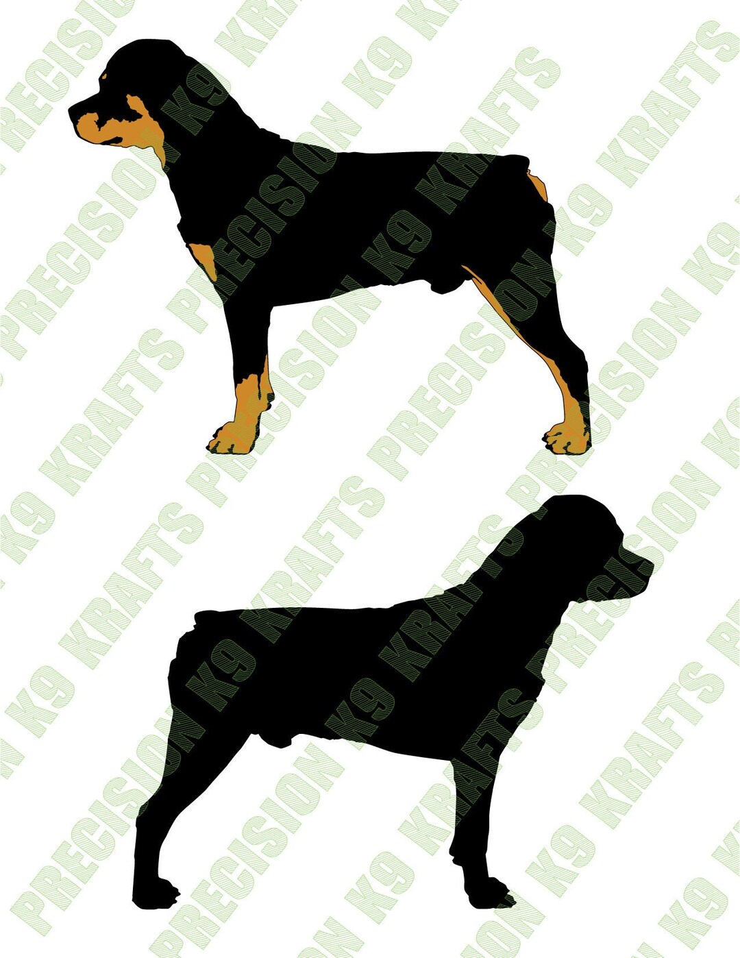 Stacked Rottweiler, Rottie, German Rottweiler - Etsy