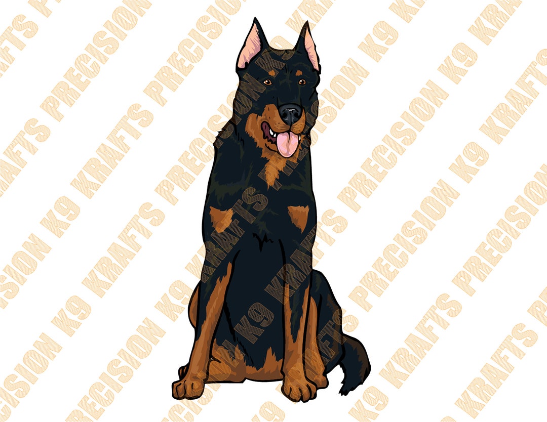 Beauceron Dog Vector Illustration Clip Art (digital File) - Etsy