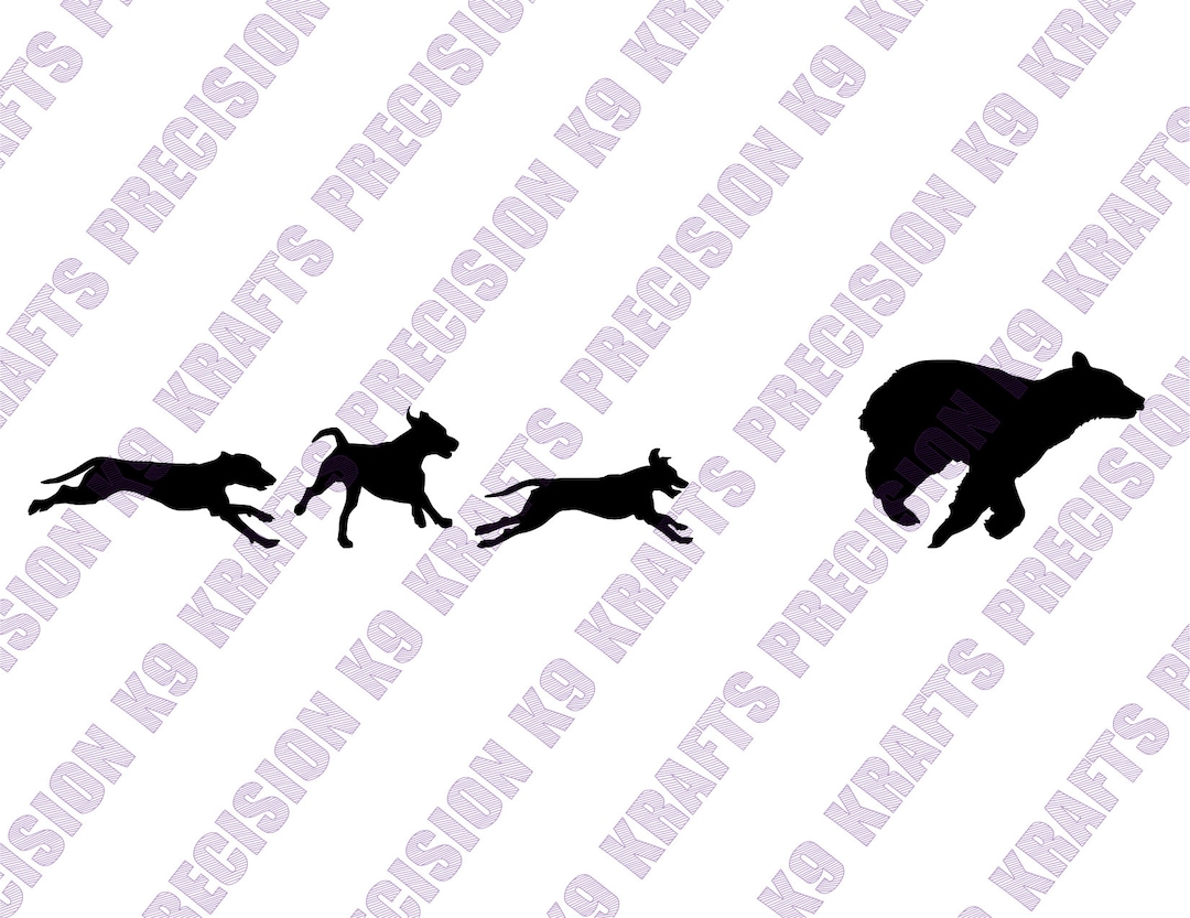 Hounds, Running, Hunting, Bear Coursing, SVG, Ai, PDF, PNG, Cut File ...