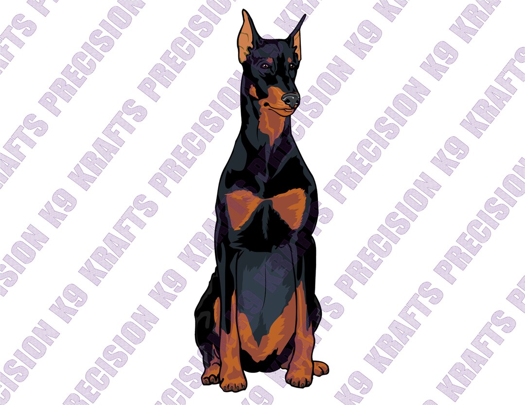Doberman Pinscher, Dobie, SVG, EPS, DXF, Png, - Etsy