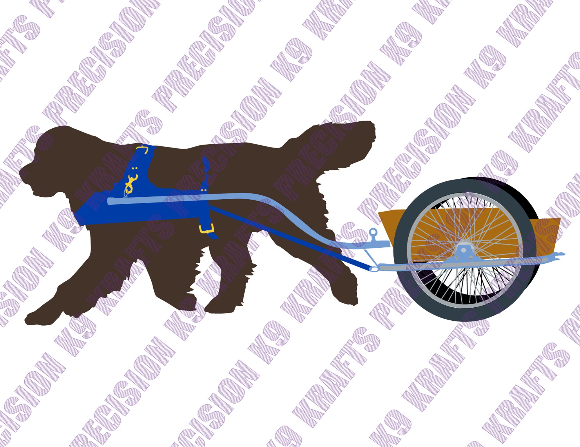 Newfoundland, Newfie, Carting, Draft Dog, Working Breed, SVG, Ai, PDF ...