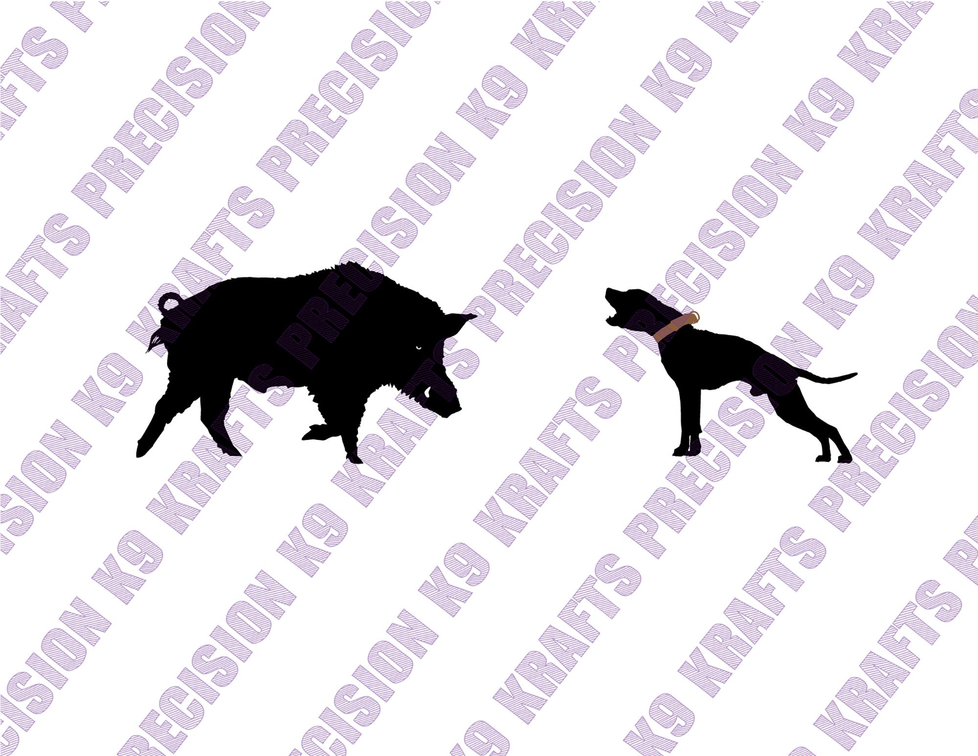 Hog Hunting Dog Vector Art: Feral Pig Clipart (PNG, SVG, PDF) - Etsy