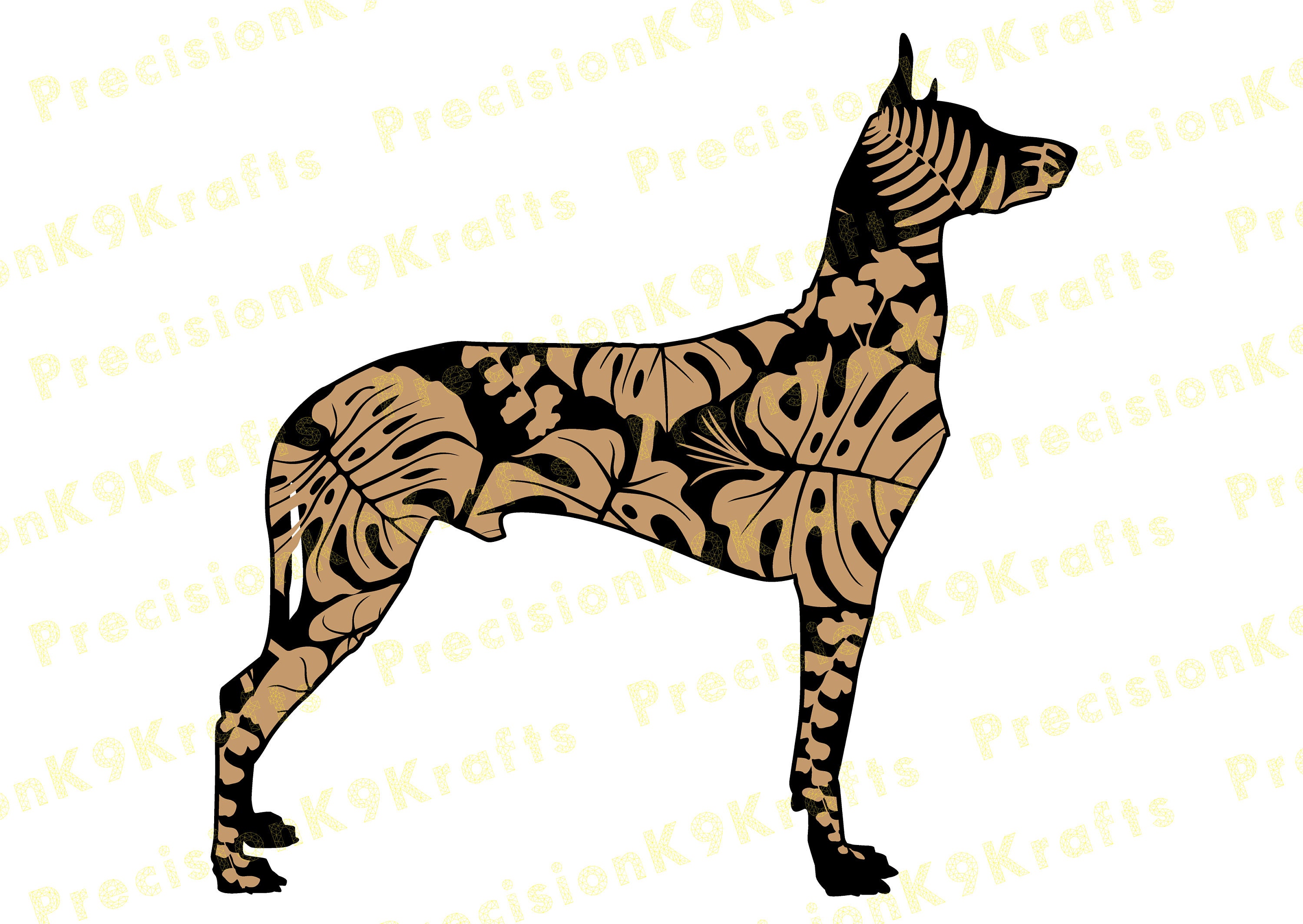 Pharaoh Hound With Tropical Leaves - Etsy