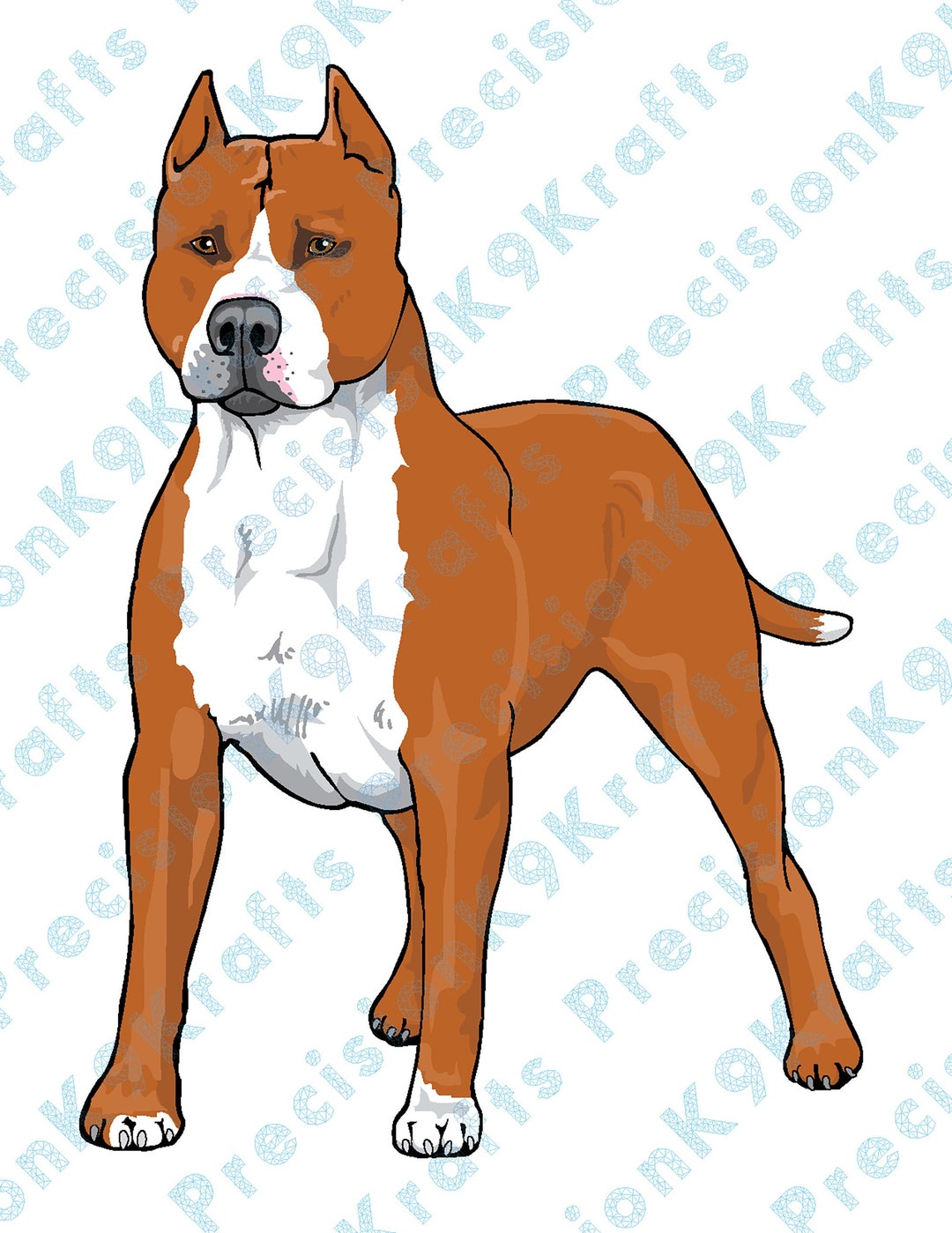 American Pitbull Terrier, Pitbull, Terrier - Etsy