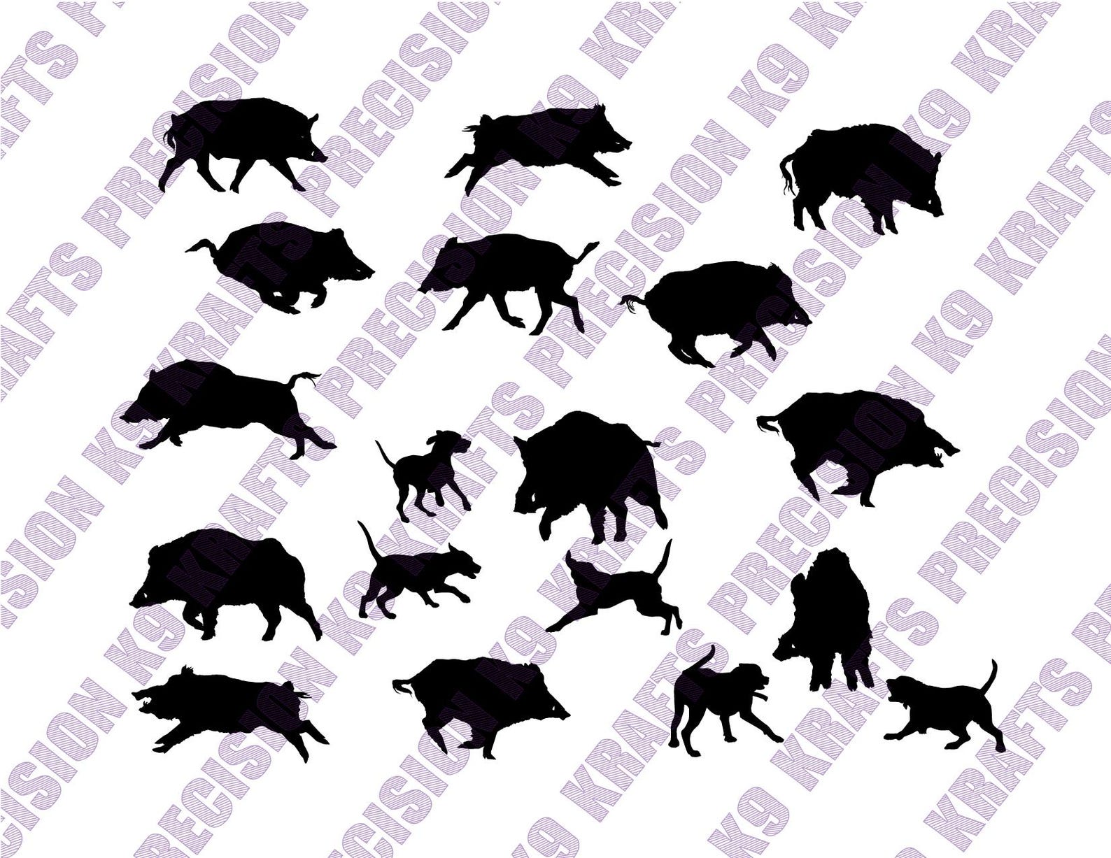 Feral Hogs, Wild Pigs, Hog Hunting, Bay Dogs, PNG, Ai, PDF, SVG ...