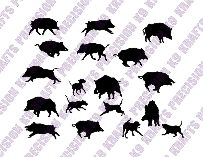 Feral Hogs, Wild Pigs, Hog Hunting, Bay Dogs, PNG, Ai, PDF, SVG ...