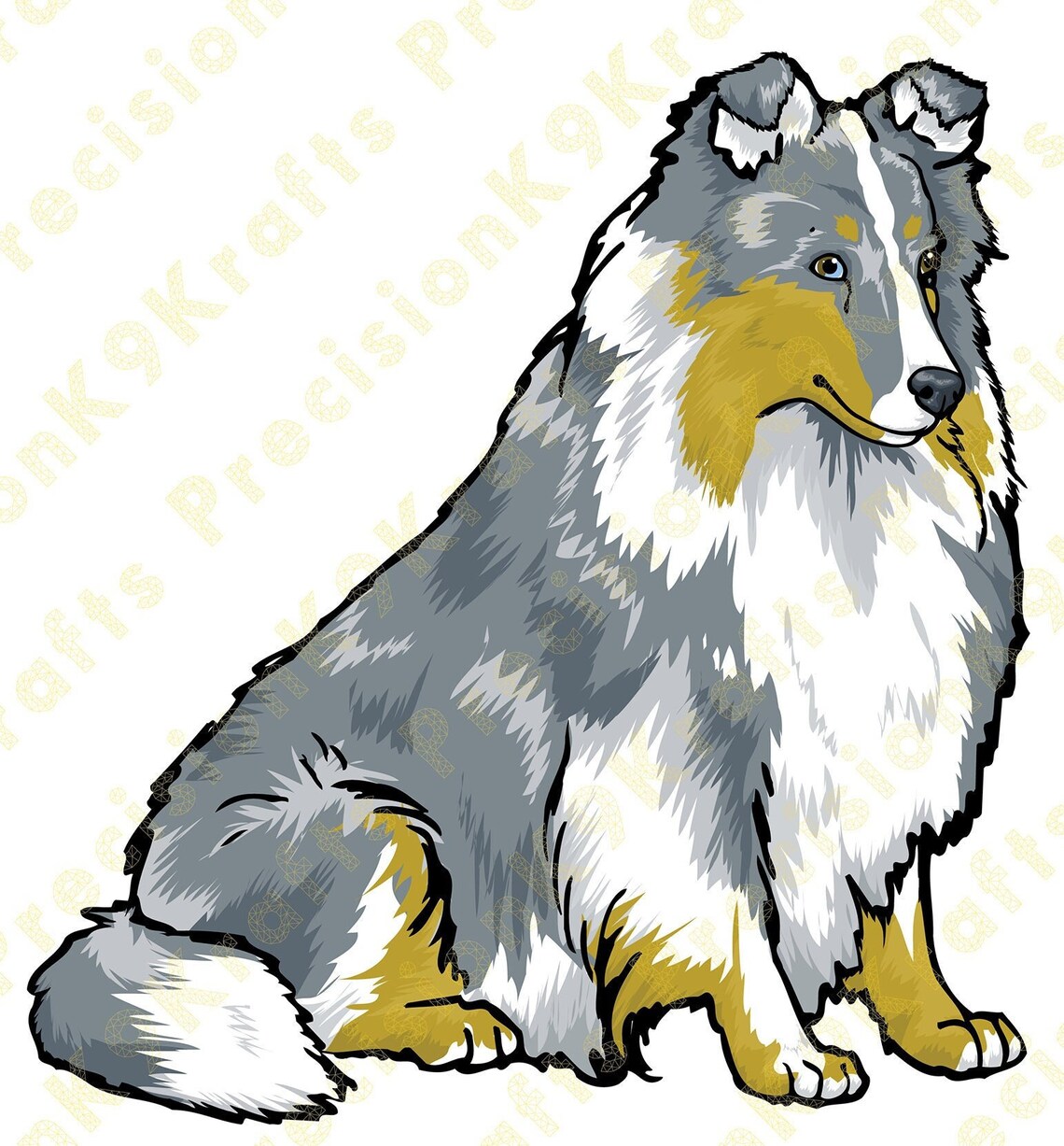 Shetland Sheepdog Blue Merle, Sheltie - Etsy