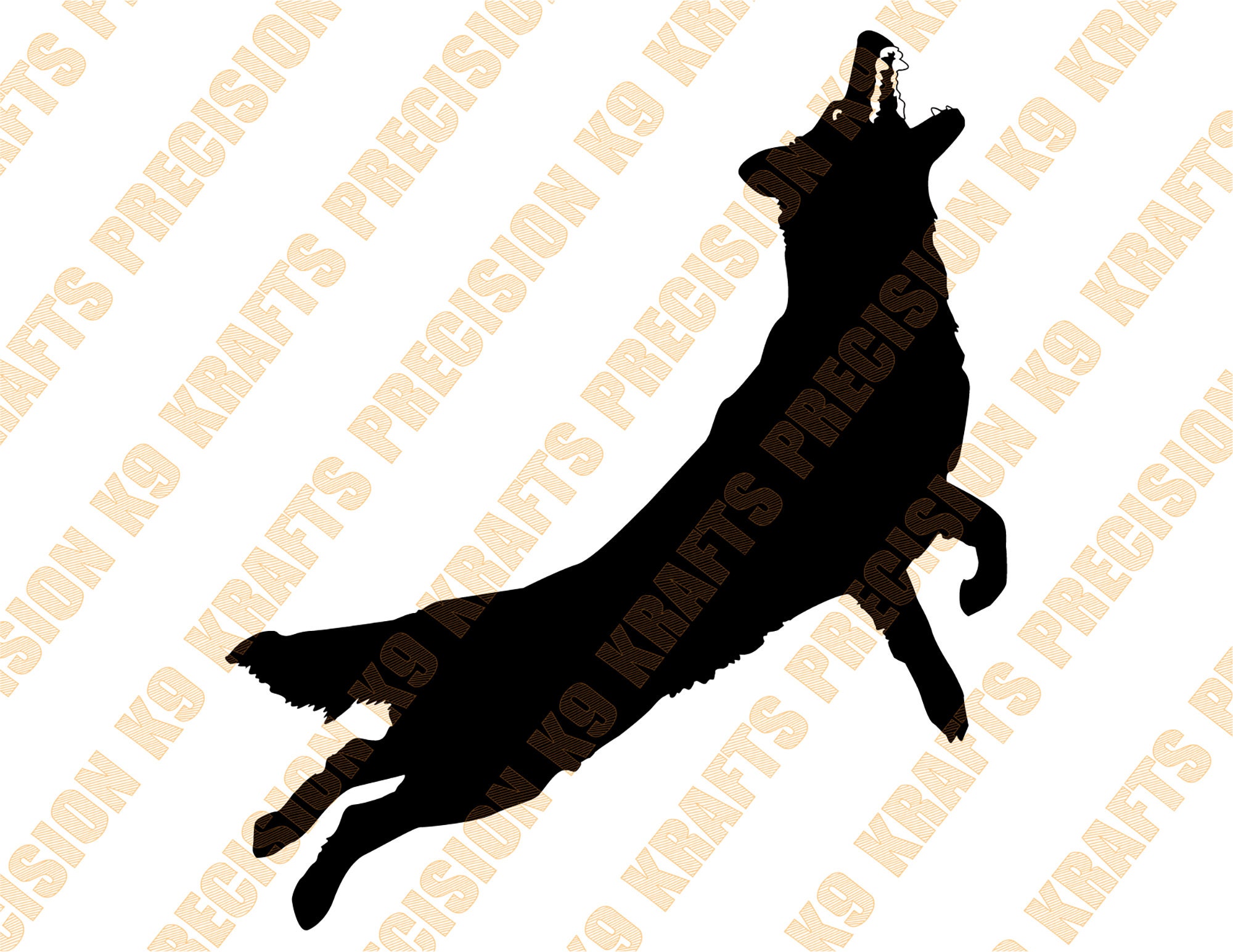 Jumping German Shepherd, DXF, SVG, Ai, Eps, PNG - Etsy