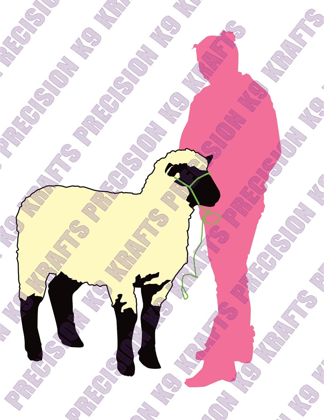 Junior Showmanship, Lamb, Ewe, Sheep, Youth Handler, DXF, PNG, SVG, Ai ...
