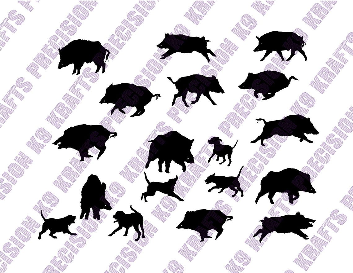 Feral Hogs, Wild Pigs, Hog Hunting, Bay Dogs, PNG, Ai, PDF, SVG ...