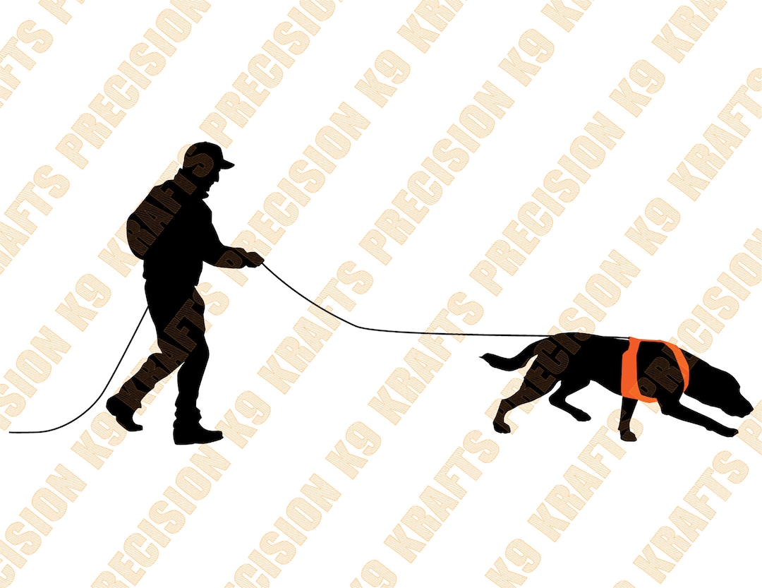 Man Tracking Labrador, Man Trailing, Scent Work, SVG, PNG, Ai, PDF ...