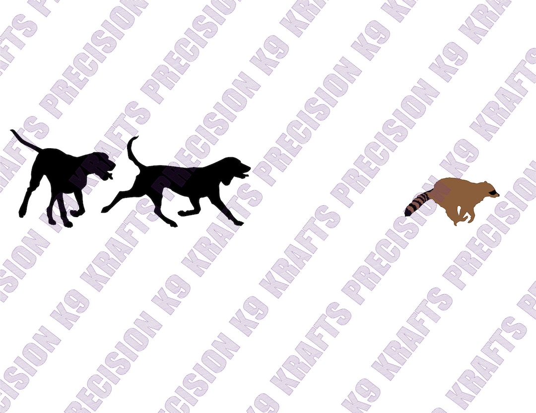 Hounds, Running, Hunting, Lure Coursing, Coon, Raccoon, SVG, Ai, PDF ...