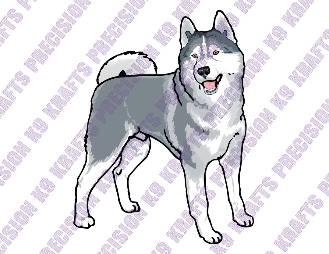 Siberian Husky, Husky, SVG, DXF, Eps, Ai, Png - Etsy