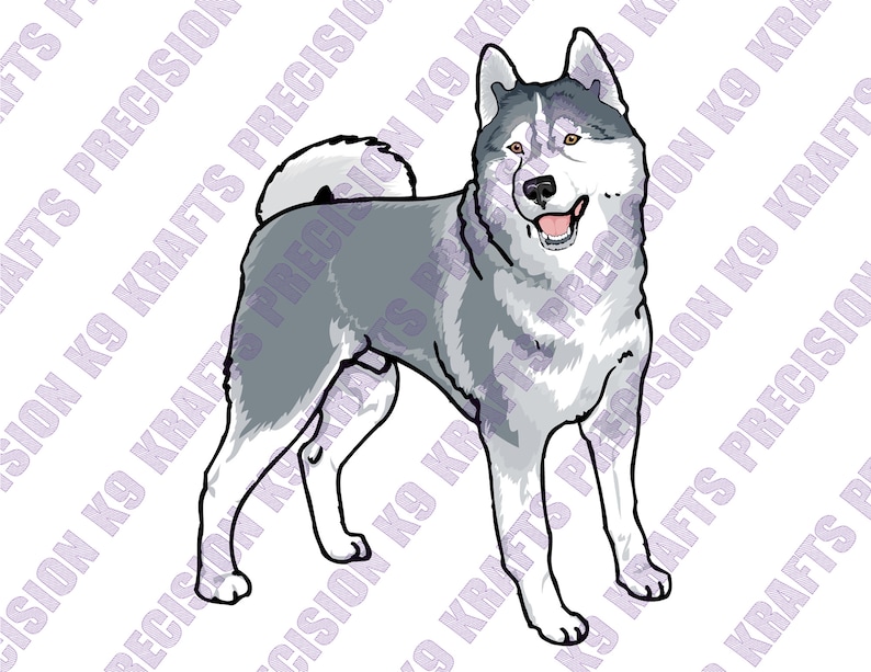 Husky siberiano, Husky, SVG, DXF, eps, Ai, png - Etsy México