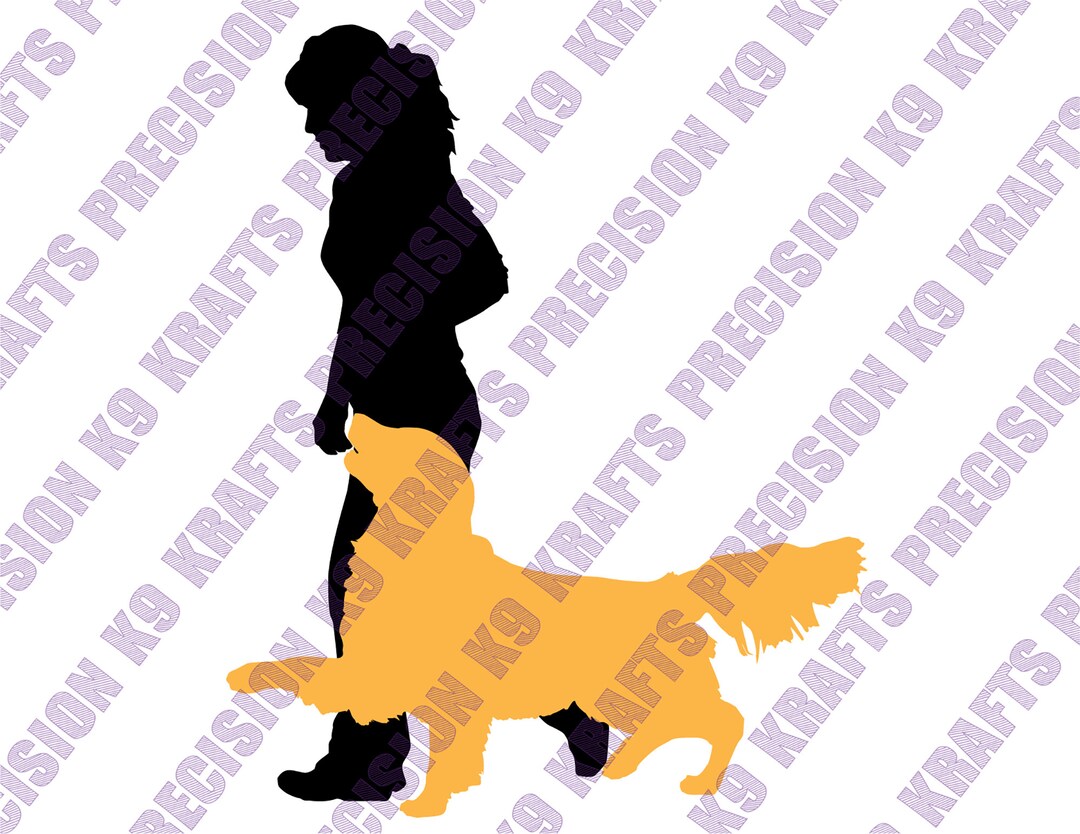 Lady Heeling Golden Retriever, Obedience, Dog Sports, Eps, Svg, Png, Ai ...