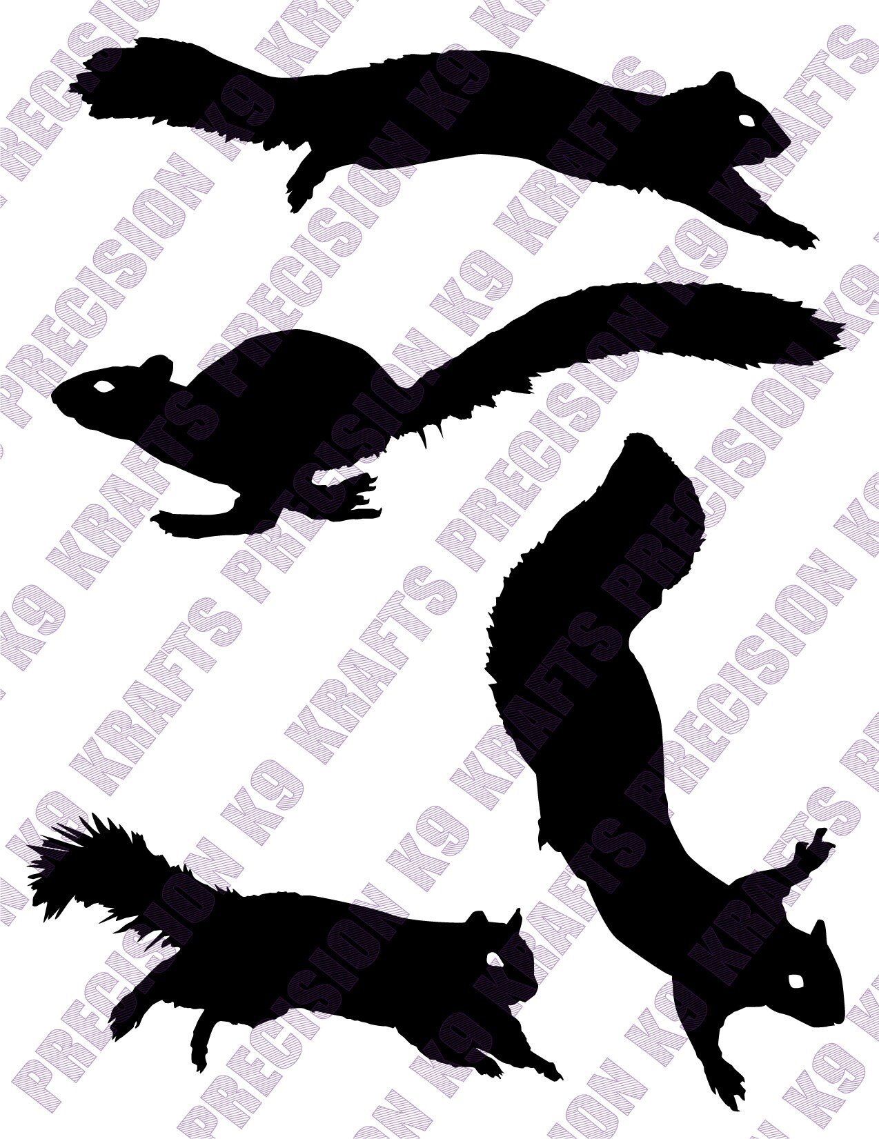 Running Squirrel Silhouette