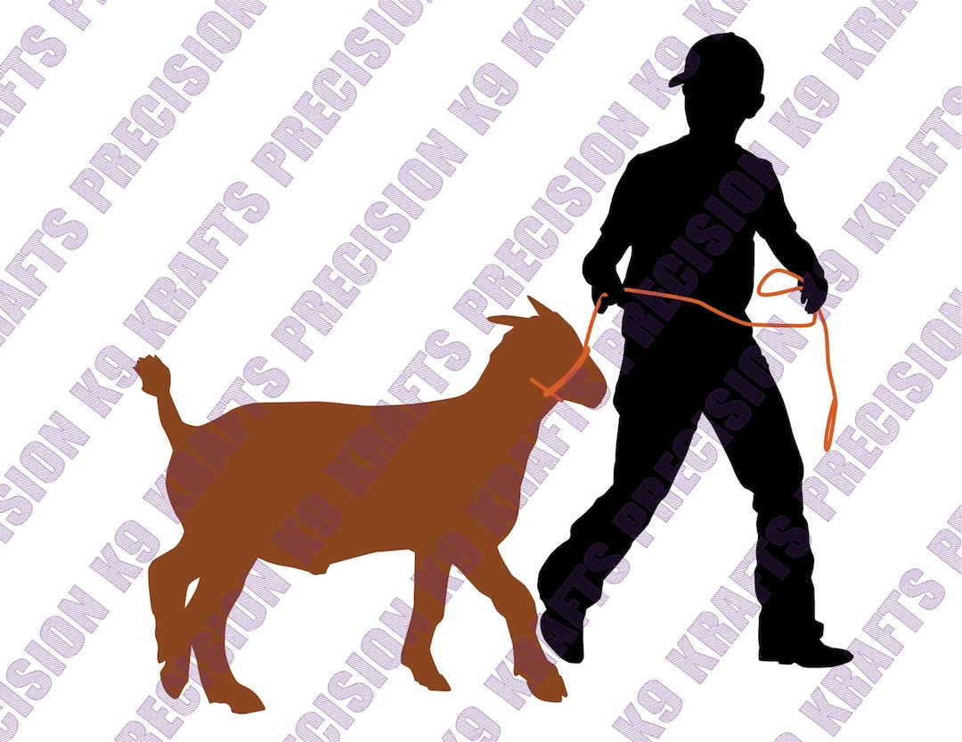 Junior Showmanship, Borer Goat, Meat Goat, Youth Handler, DXF, PNG, SVG ...