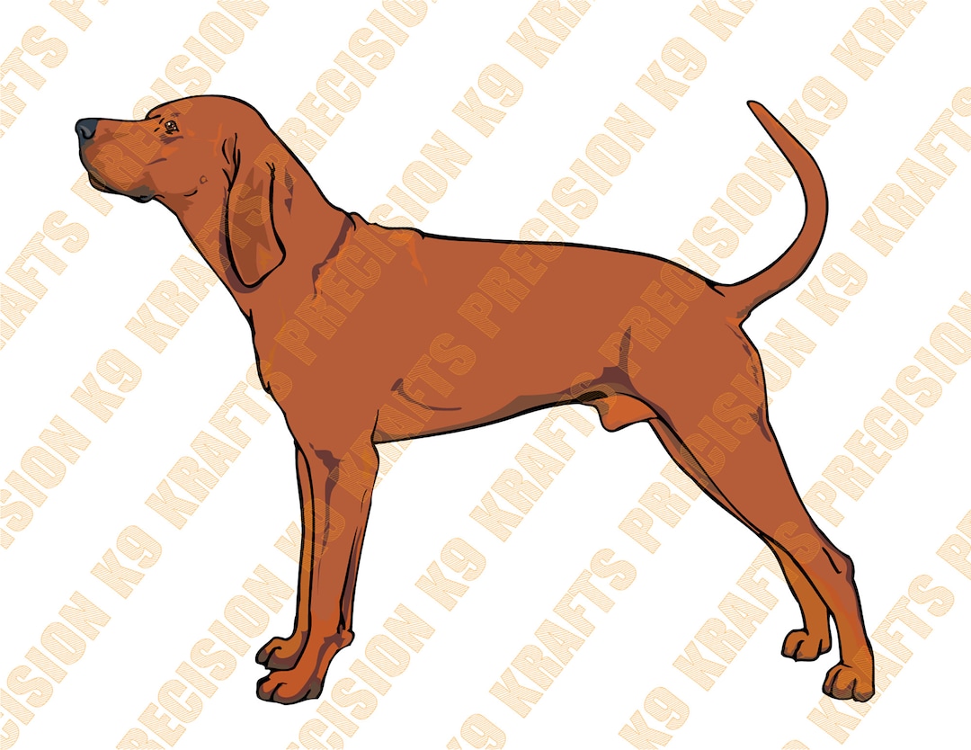 Redbone Coonhound, Hound Dog, Dog Image, PDF, PNG, PSD, Dxf, Svg - Etsy