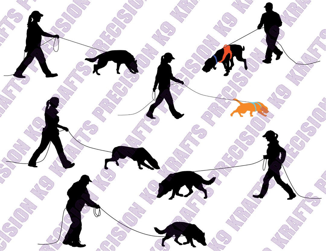 Tracking Handlers and Their Dogs, German Shepherd, Bloodhound, Beagle ...