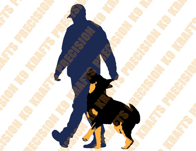 Bicolored German Shepherd Heeling, Svg, Ai, Eps, Png, Dxf - Etsy