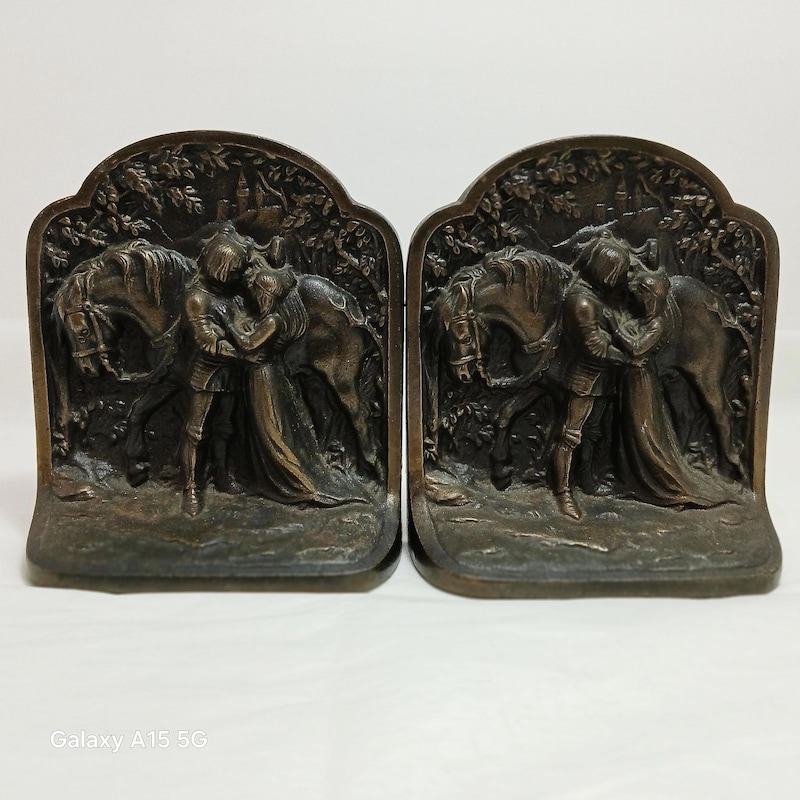 Vintage Hubley Bookends - Etsy