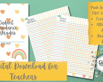 Teacher Gradebook Digital - Etsy