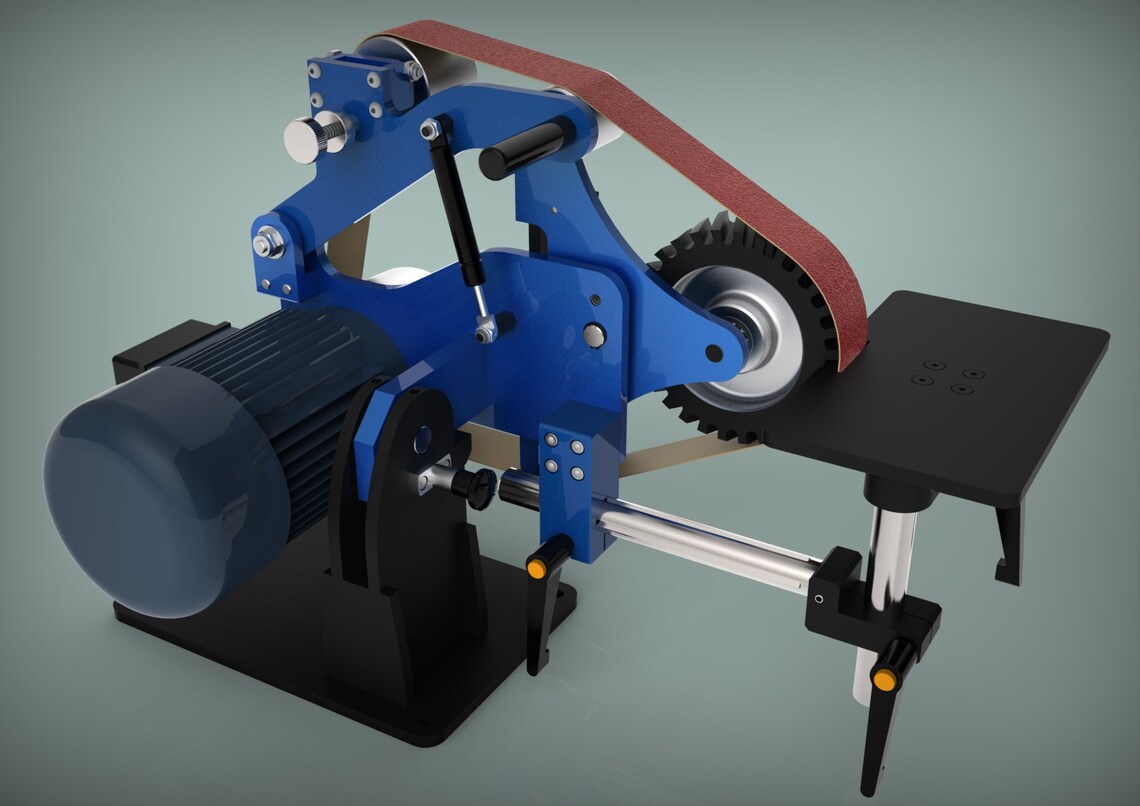 2x48'' Tilting Belt Grinder Plans | PDF and DXF Files Included - Inch ...