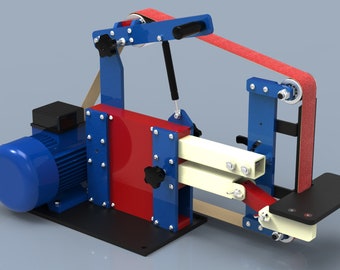 2x72'' Belt Grinder Plans PDF and DXF Files Included DIY With Home ...