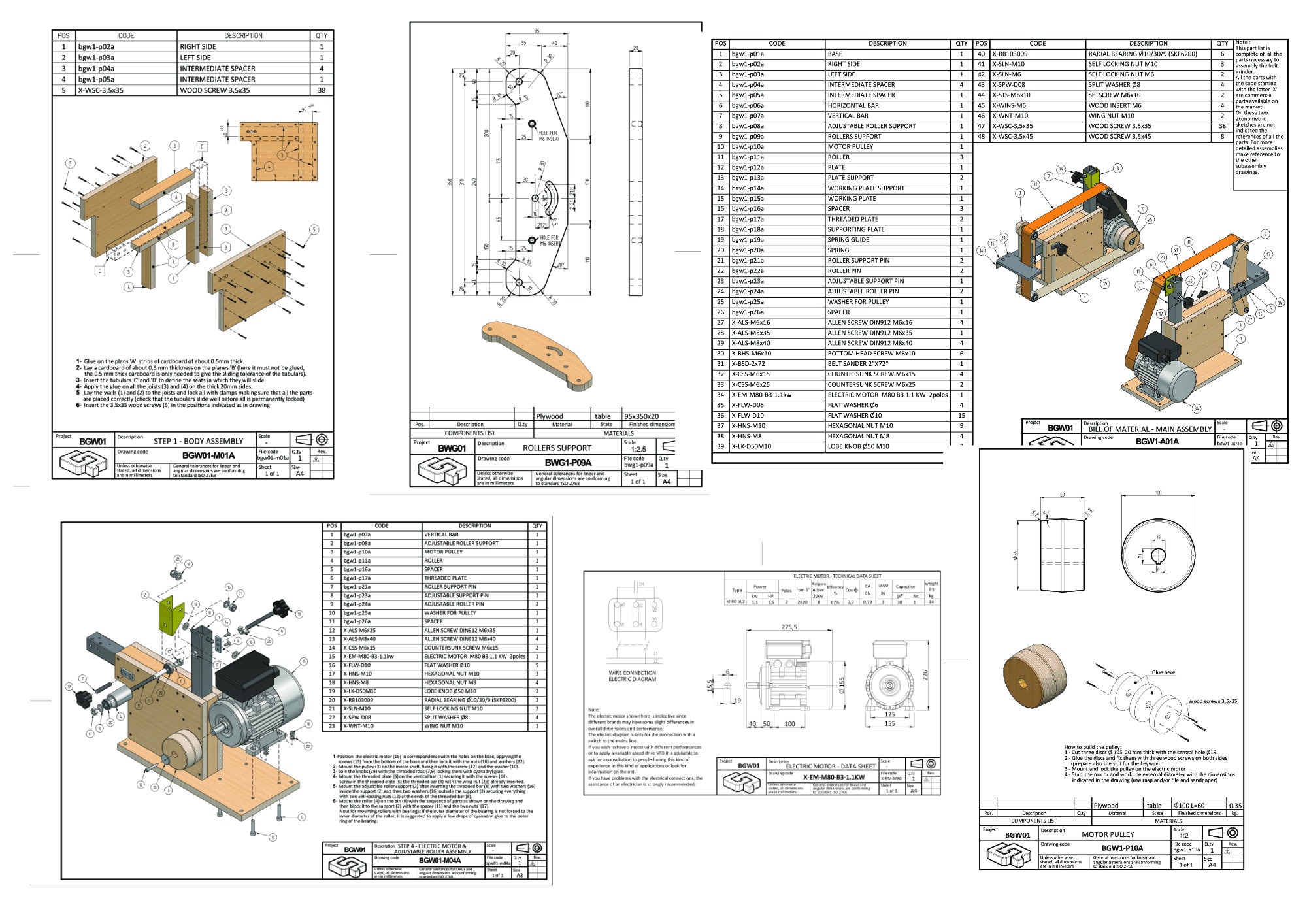 2x72'' Belt Grinder Plans | PDF and DXF Files Included - DIY With Home ...