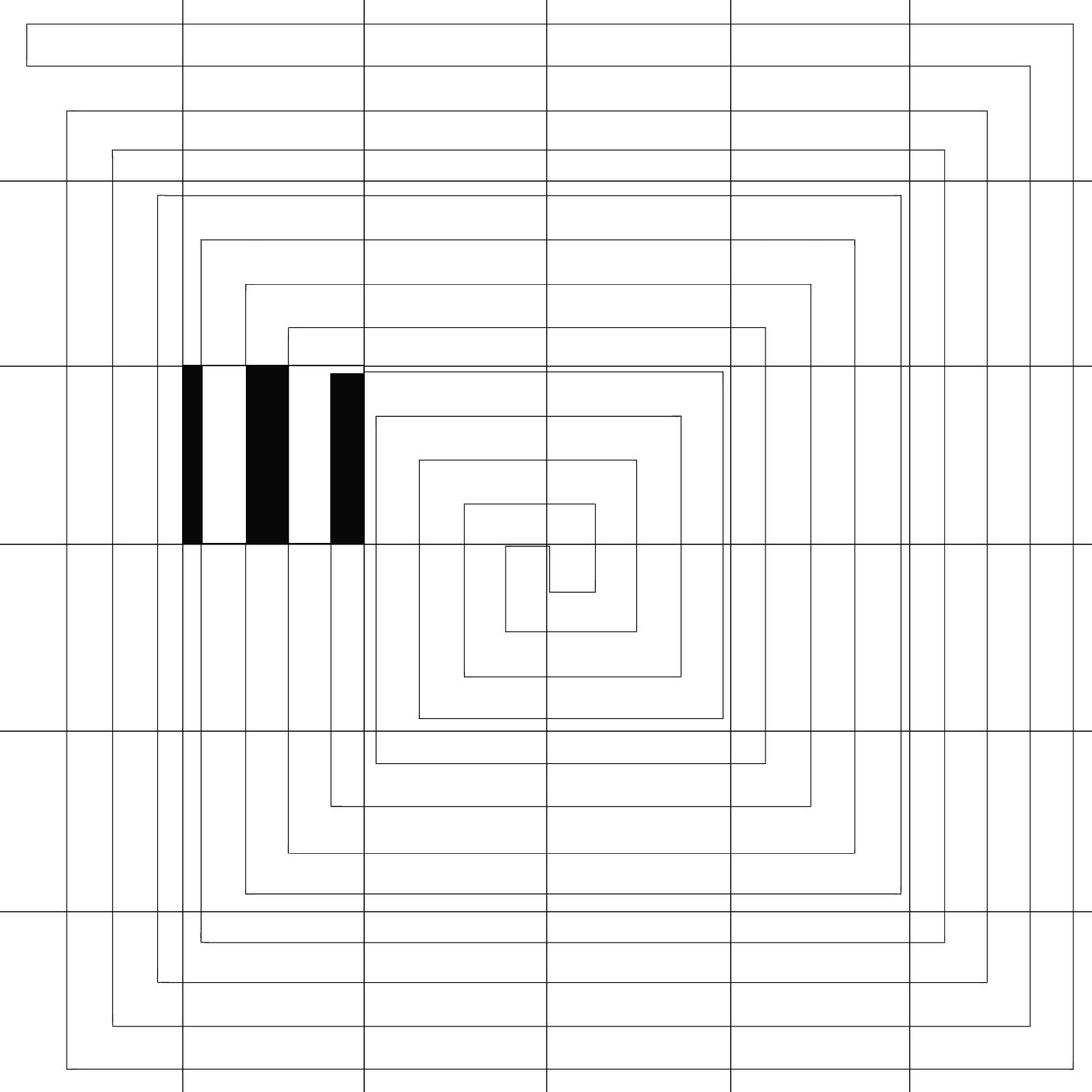 Op Art Spiral Square Collaborative Poster/bulletin Board/printable ...