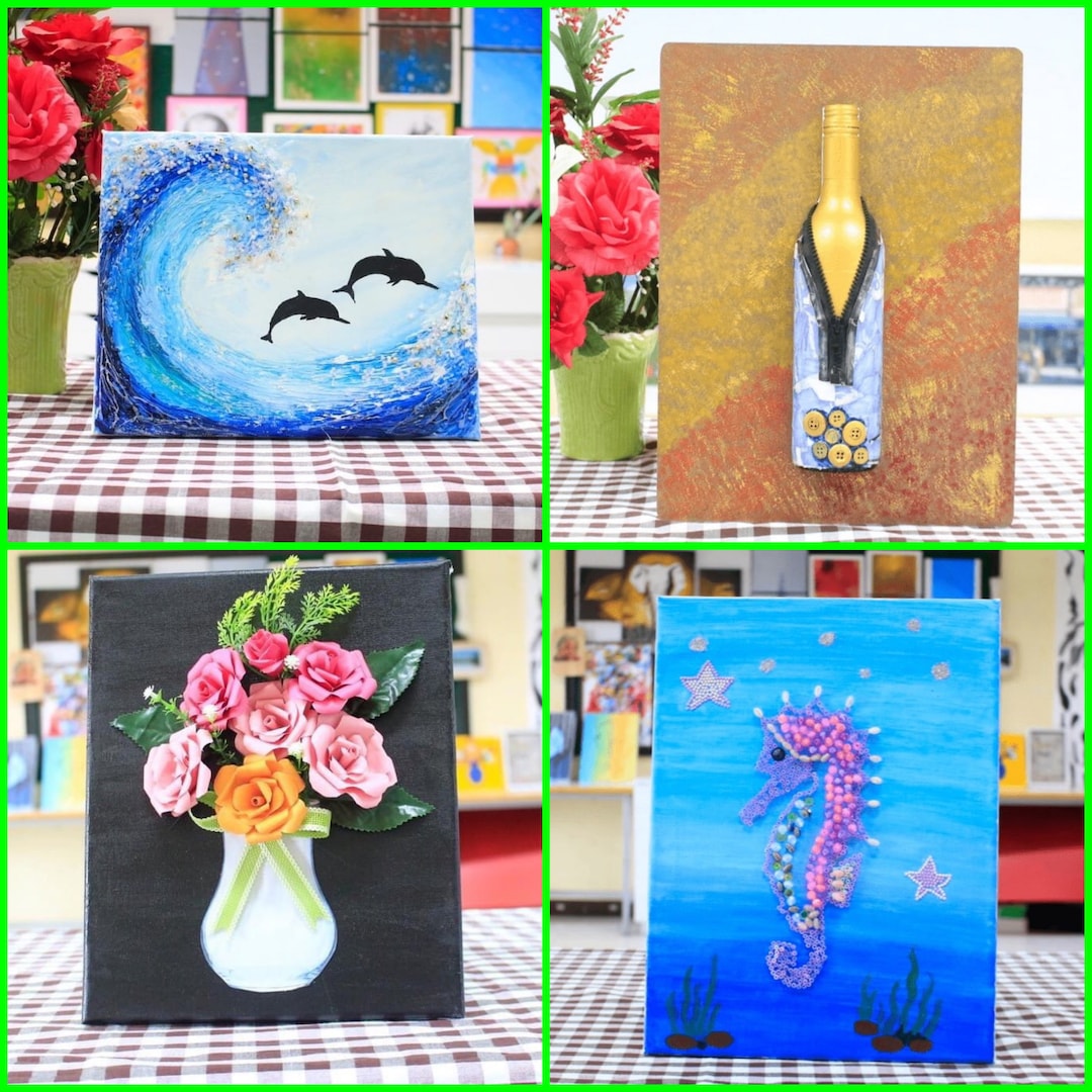 3D Art Projects. 3D on Canvas Lesson Plan - Etsy