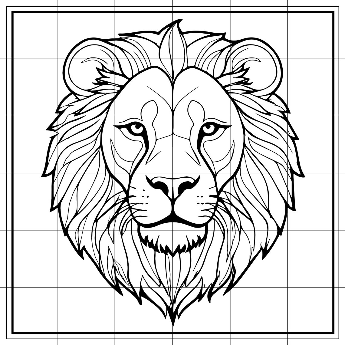Lion Collaborative Coloring Poster. Printable Bulletin Board Craft for ...