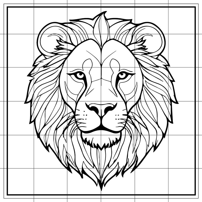 Lion Collaborative Coloring Poster. Bulletin Board Craft. Printable ...