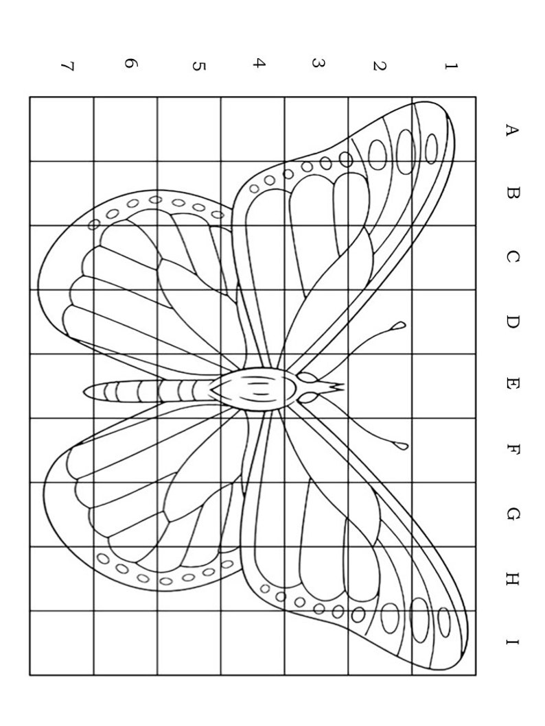 Collaborative Butterfly Coloring Poster. Enlarged Printable Templates ...