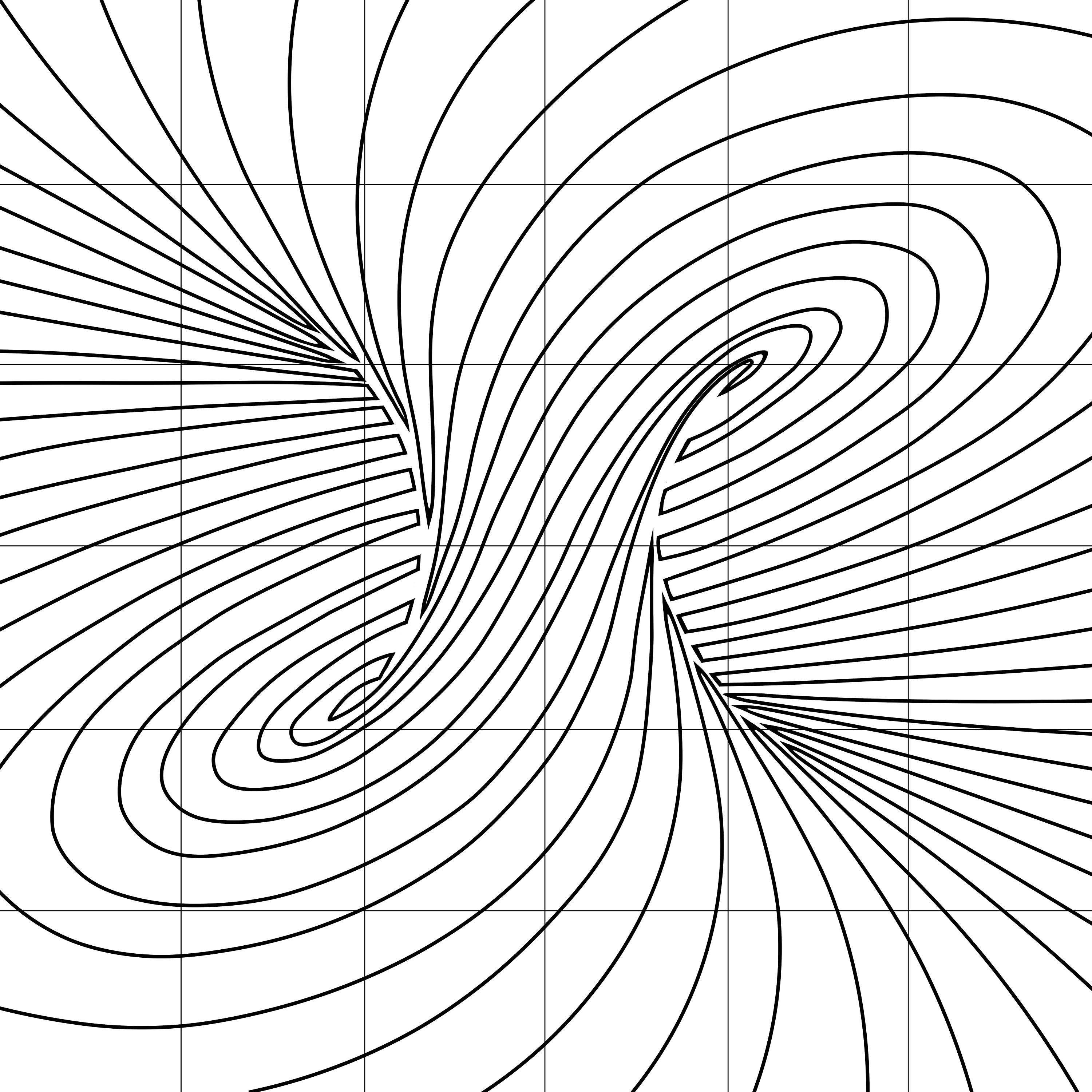 Op Art Vortex Collaborative Coloring Poster/bulletin Board/printable ...